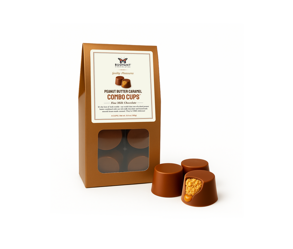 Peanut Butter Caramel Combo Cups - Milk Chocolate 8-Pack – Buoyant ...