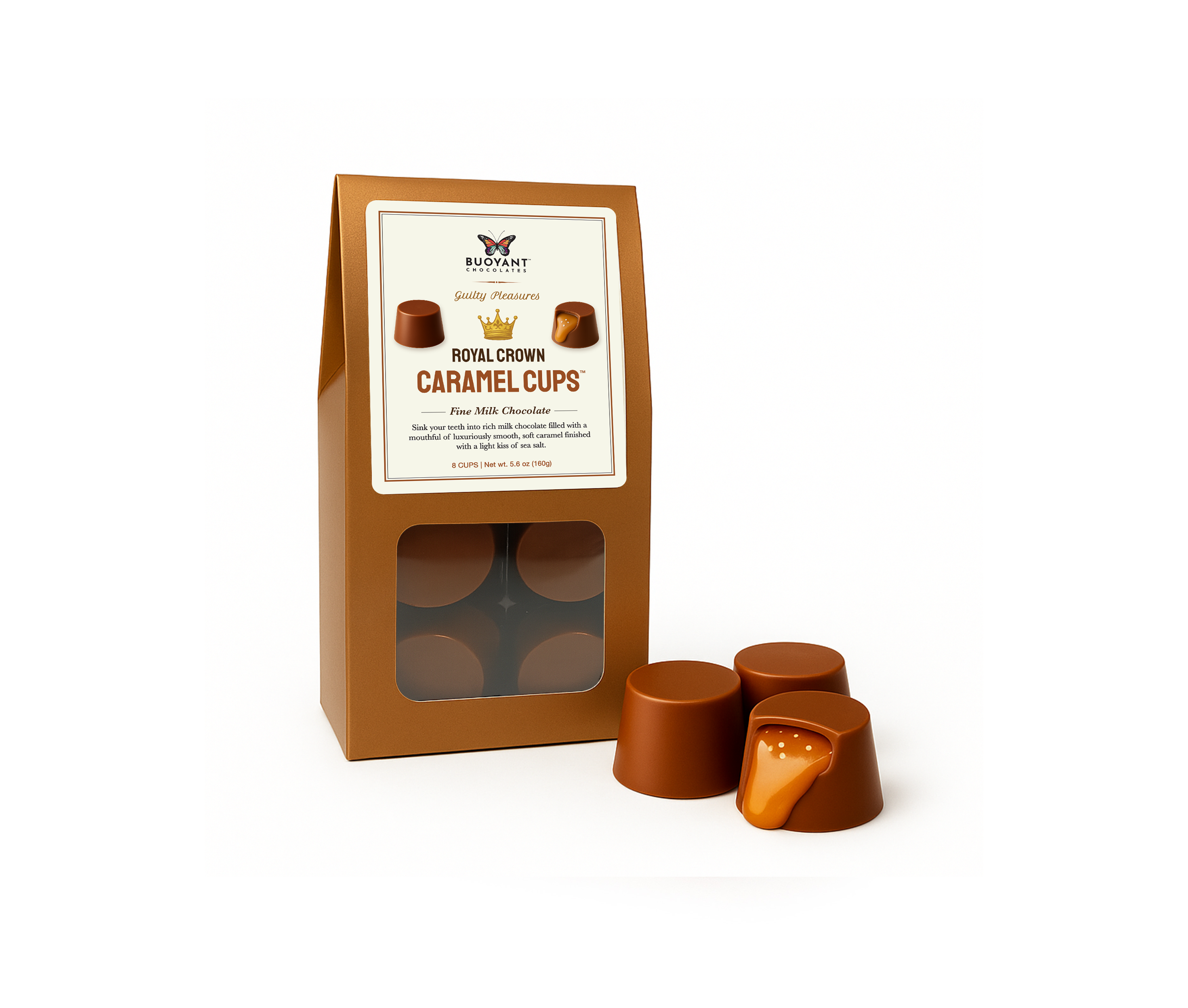 Royal Crown Caramel Cups - Milk Chocolate – Buoyant Brands Inc.
