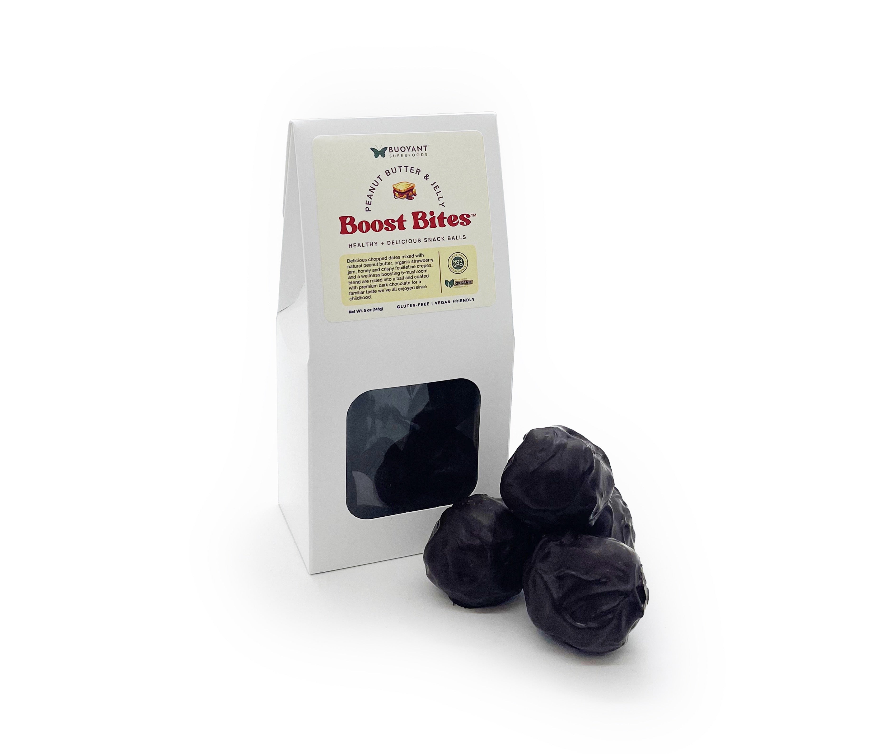 Peanut Butter & Jelly BOOST BITES Snack Balls – Buoyant Brands Inc.